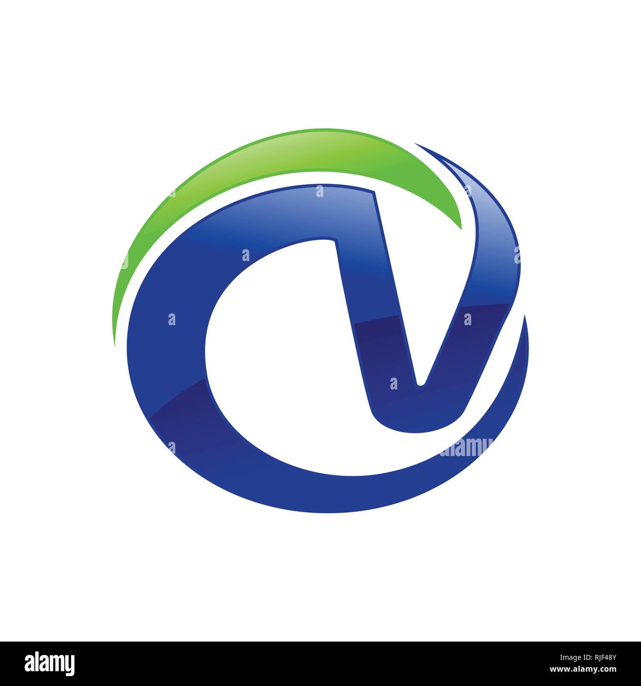 Initial cv vector vectors hi-res stock photography and images - Alamy