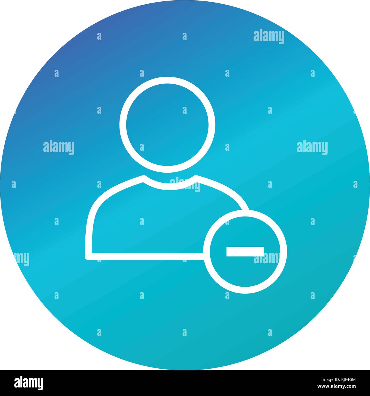 Block User Vector Icon Sign Icon Vector Illustration For Personal And ...