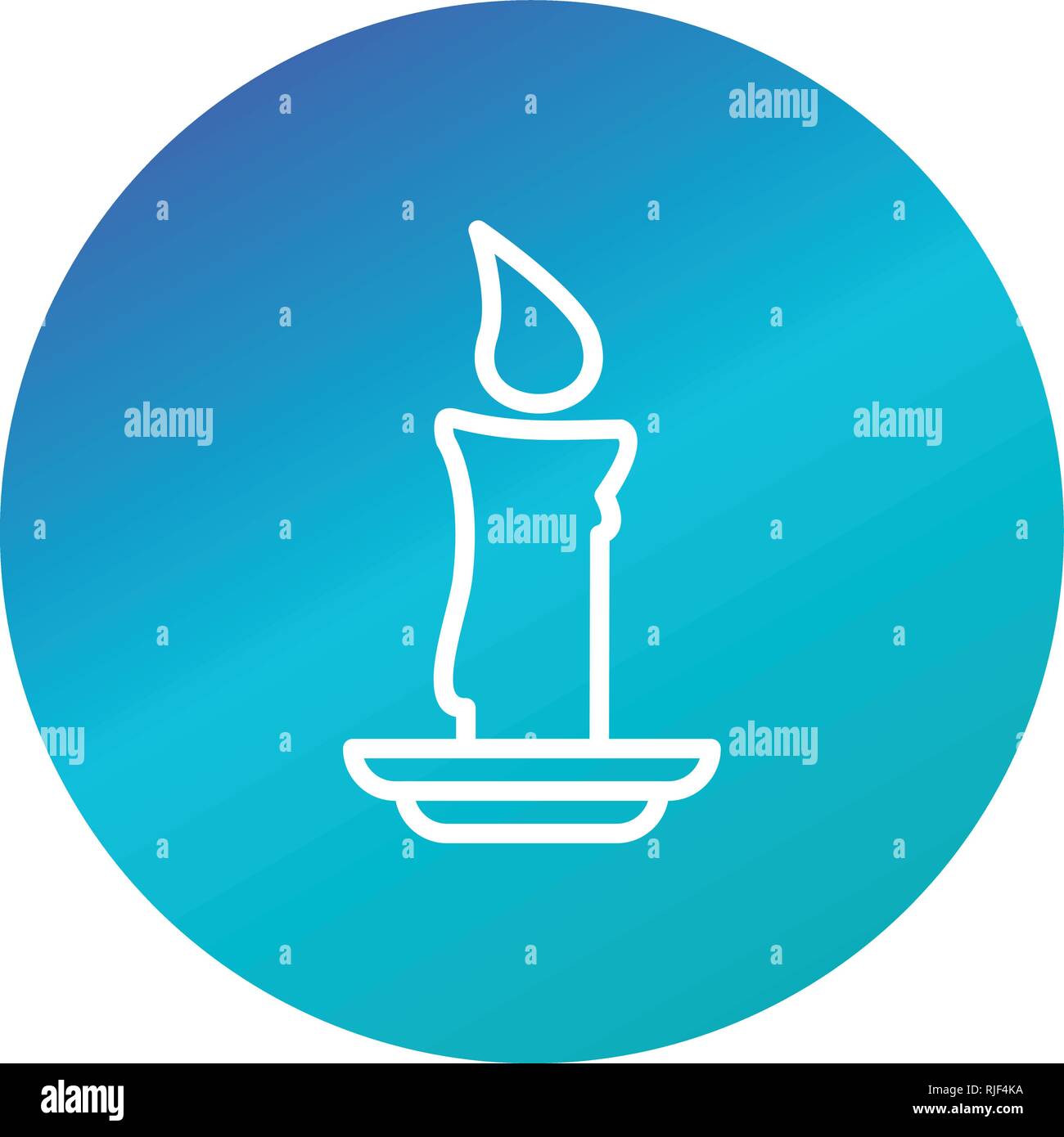 Candle Vector Icon Sign Icon Vector Illustration For Personal And ...