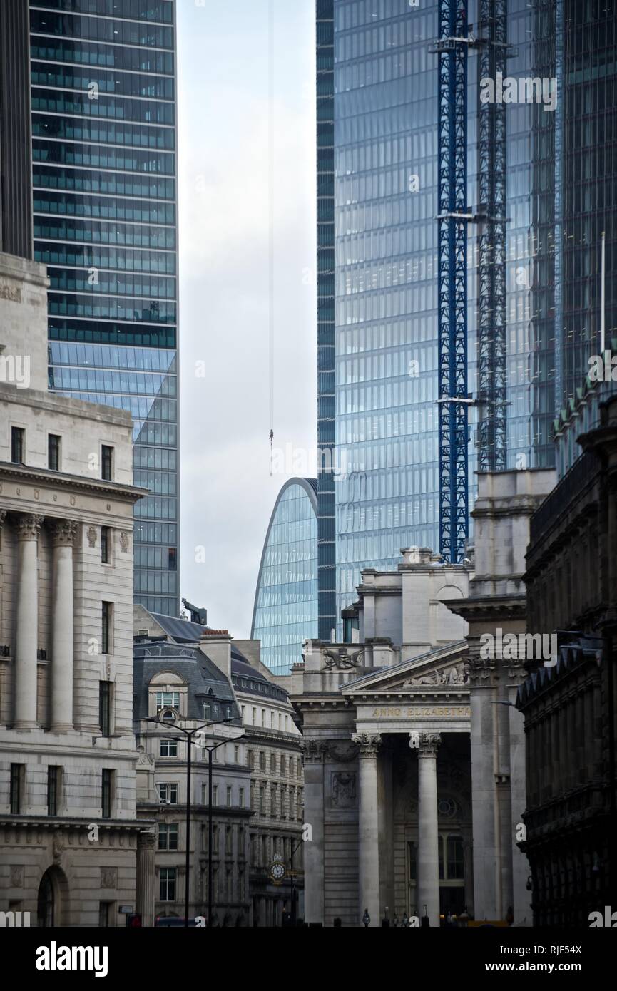 London office building shaped like a can of Ham Stock Photo - Alamy