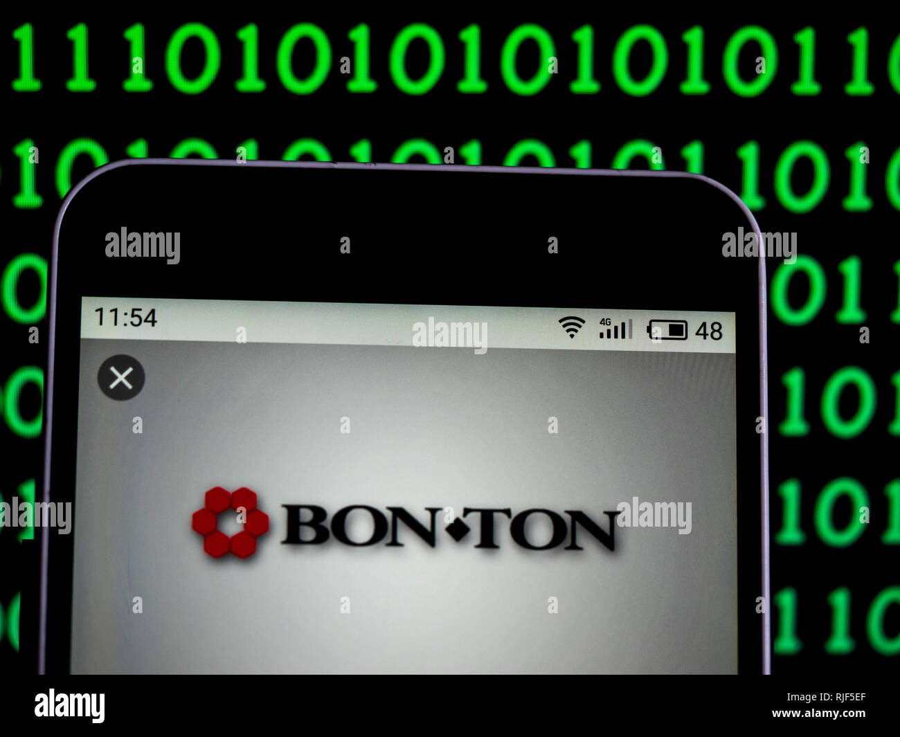 Bon-Ton Holdings Inc. logo seen displayed on smart phone Stock Photo ...
