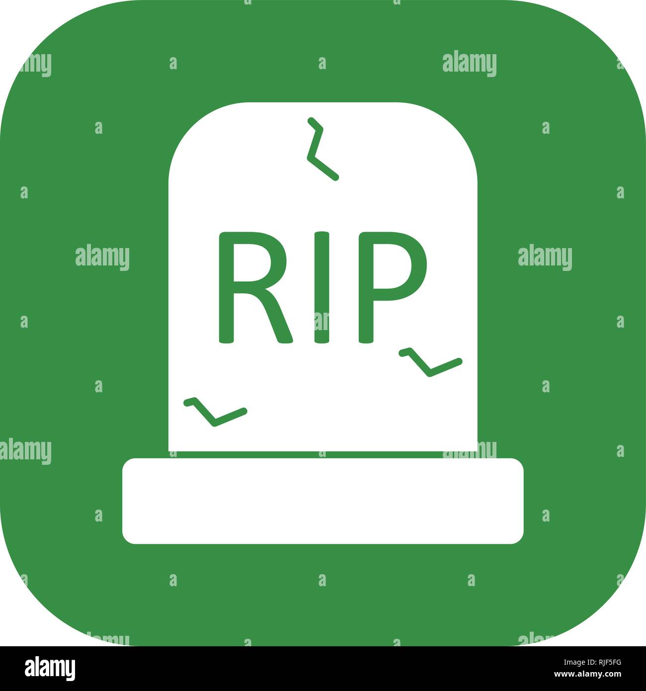 Grave Vector Icon Sign Icon Vector Illustration For Personal And ...