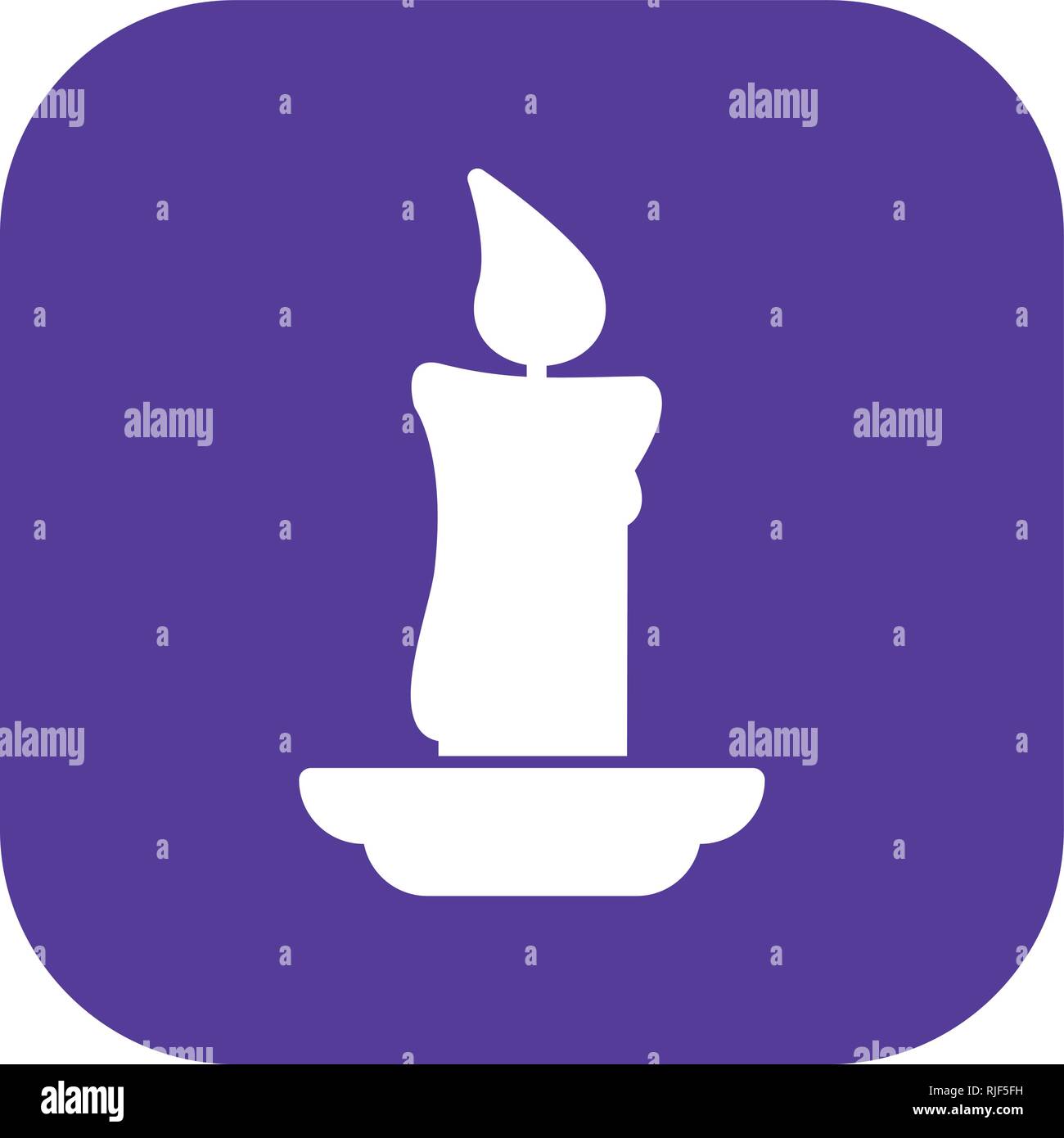 Candle Vector Icon Sign Icon Vector Illustration For Personal And ...