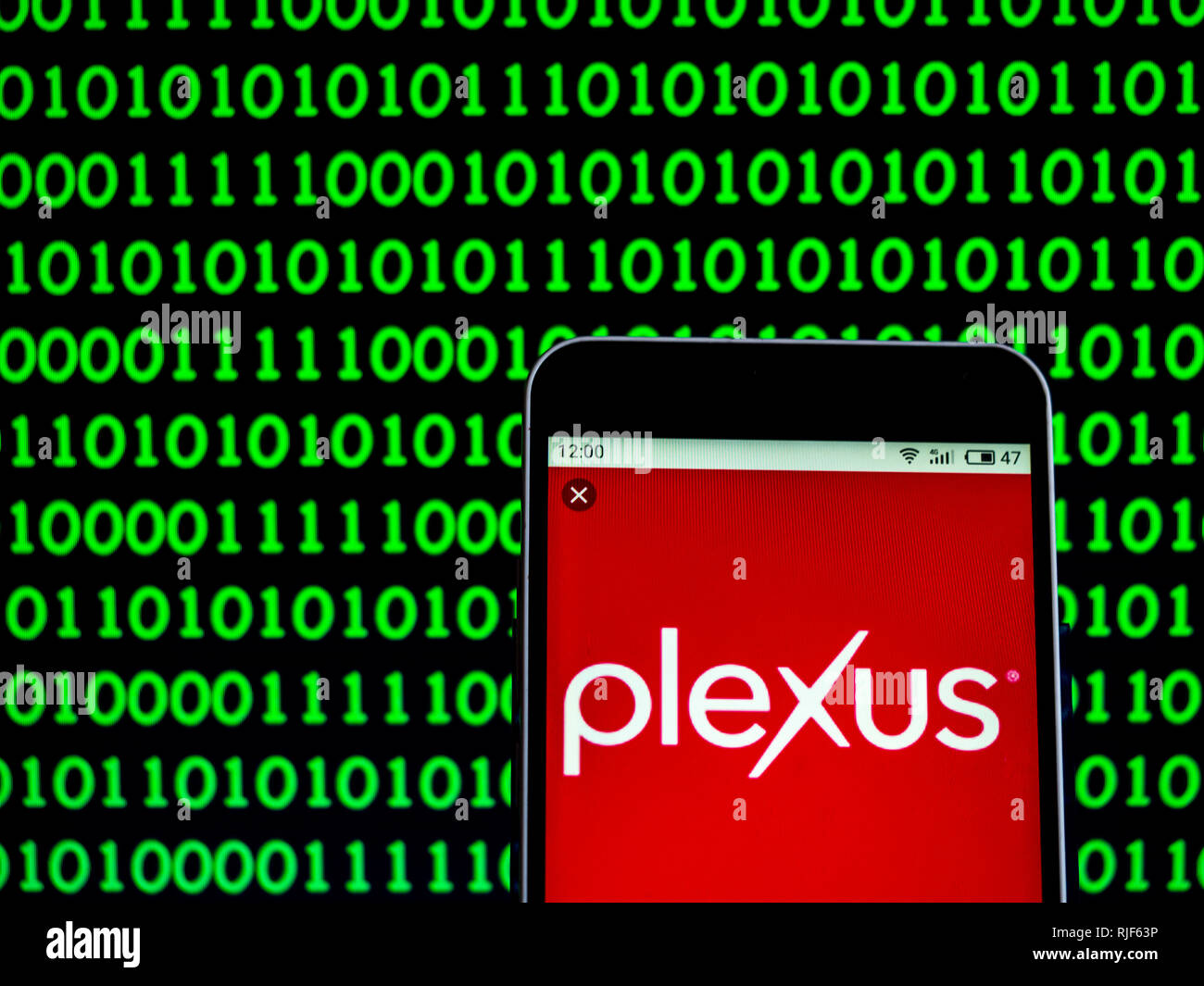 Plexus Corp. Company logo seen displayed on smart phone Stock Photo - Alamy
