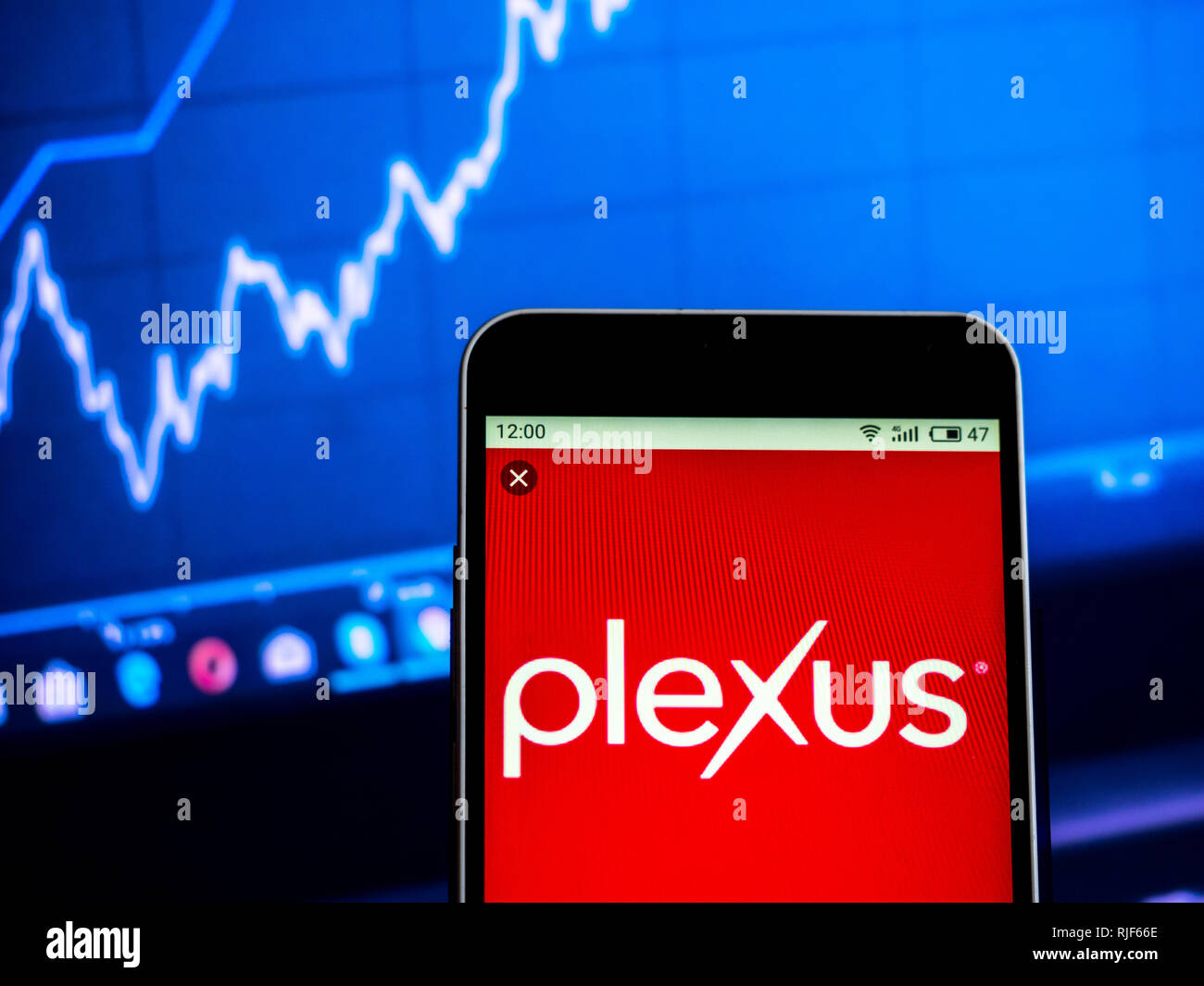 Plexus Corp. Company logo seen displayed on smart phone Stock Photo - Alamy
