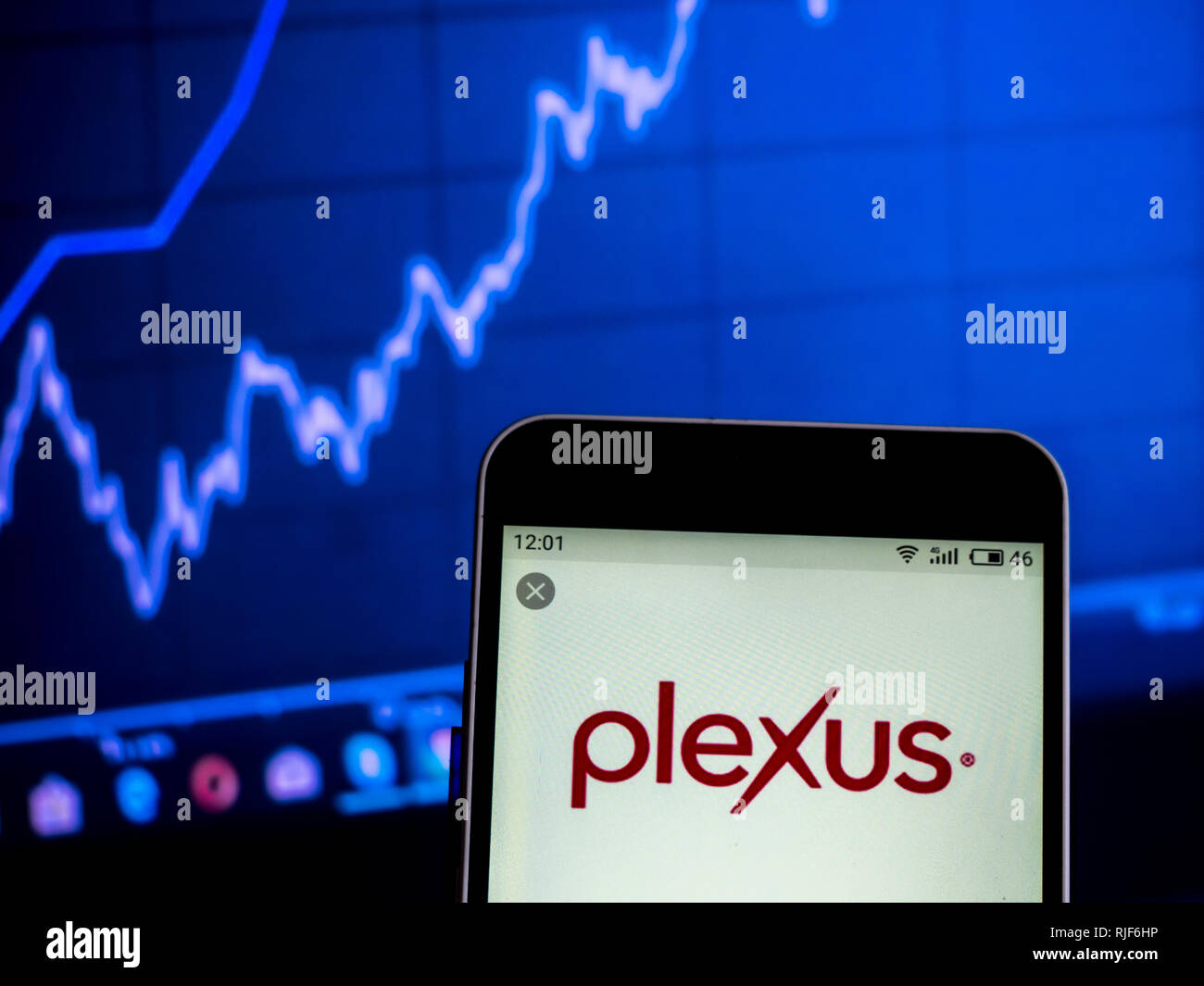 Plexus Corp. Company logo seen displayed on smart phone Stock Photo - Alamy