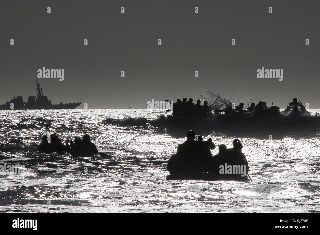 Coronado, Calif., (Jan. 23, 2018) U.S. Navy SEAL candidates participate ...