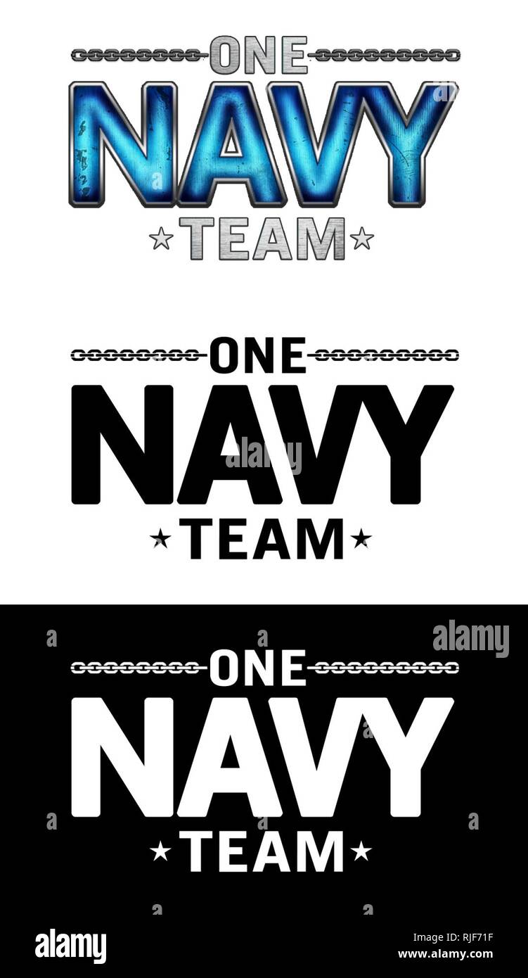 one navy team logo Stock Photo - Alamy