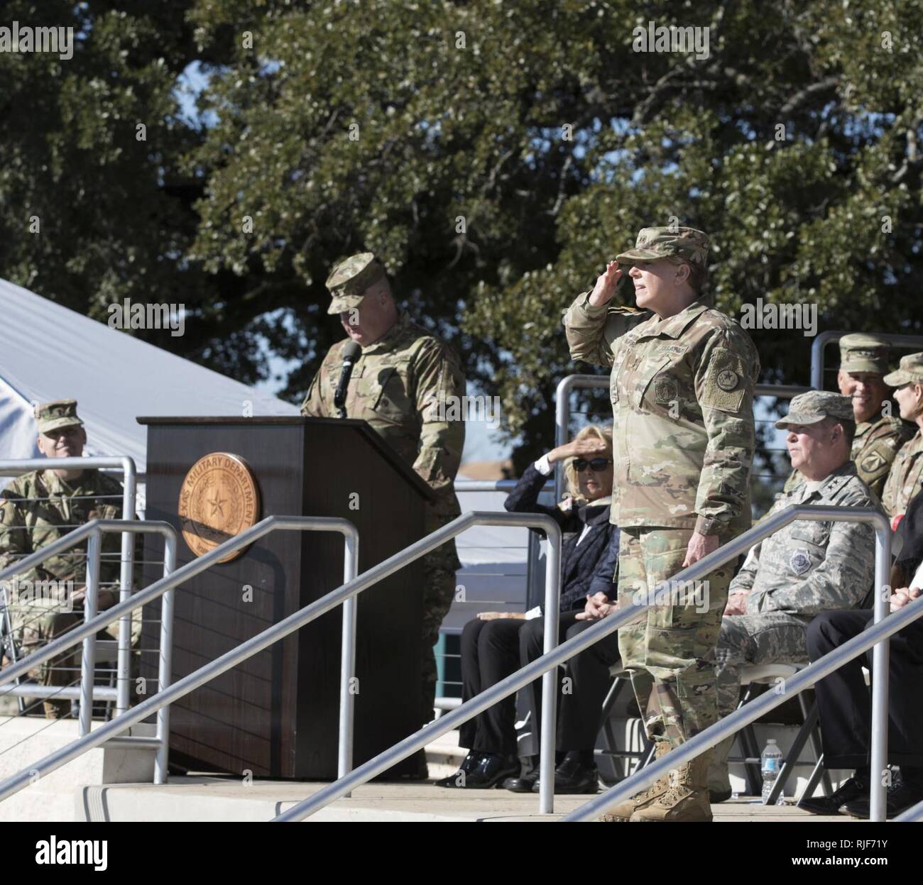 Maj. Gen. Tracy Norris, Texas Adjutant General, issues her first order ...