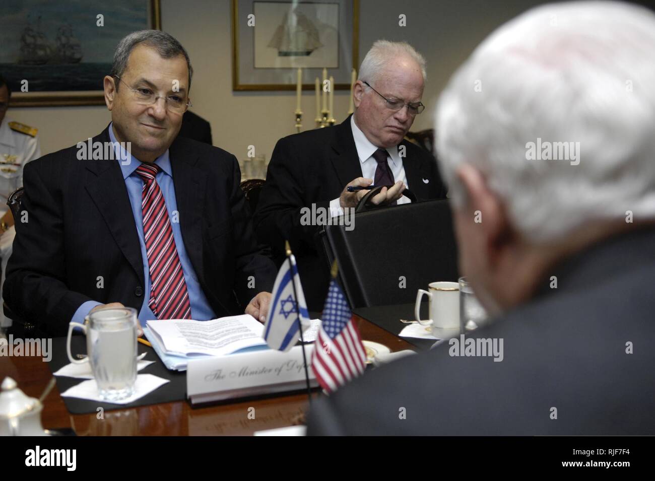 Minister of defense ehud barak hi-res stock photography and images - Alamy