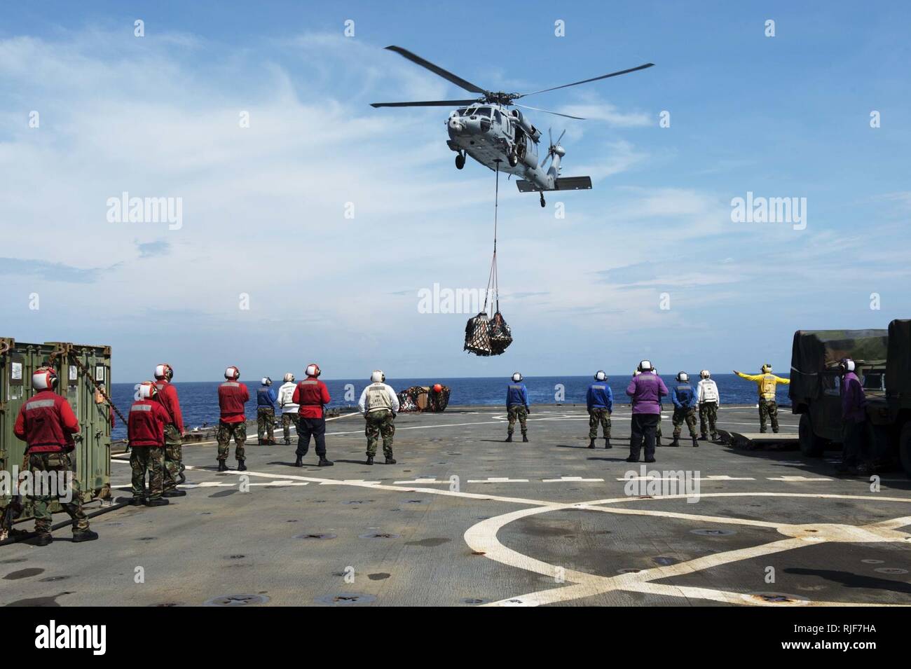An MH-60S Sea Hawk helicopter, assigned to Helicopter Sea Combat ...