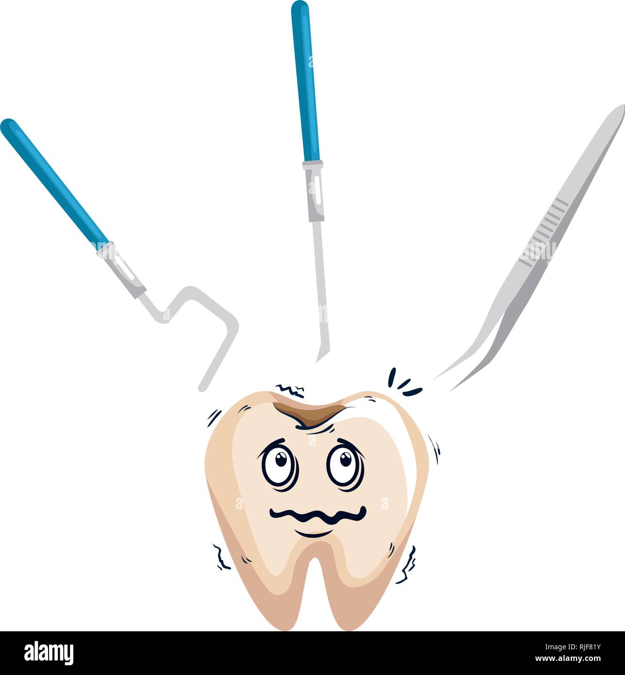 Dentist and mouth comic Stock Vector Images - Alamy