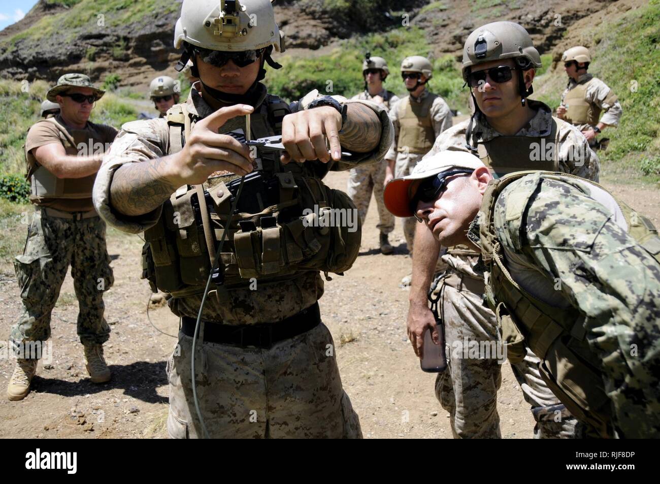 Explosive ordnance disposal team leader hi-res stock photography and ...