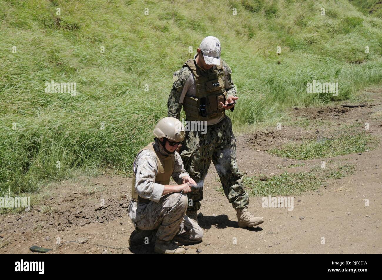 Chief Explosive Ordnance Disposal Michael Solis of Camden, N.J., a ...