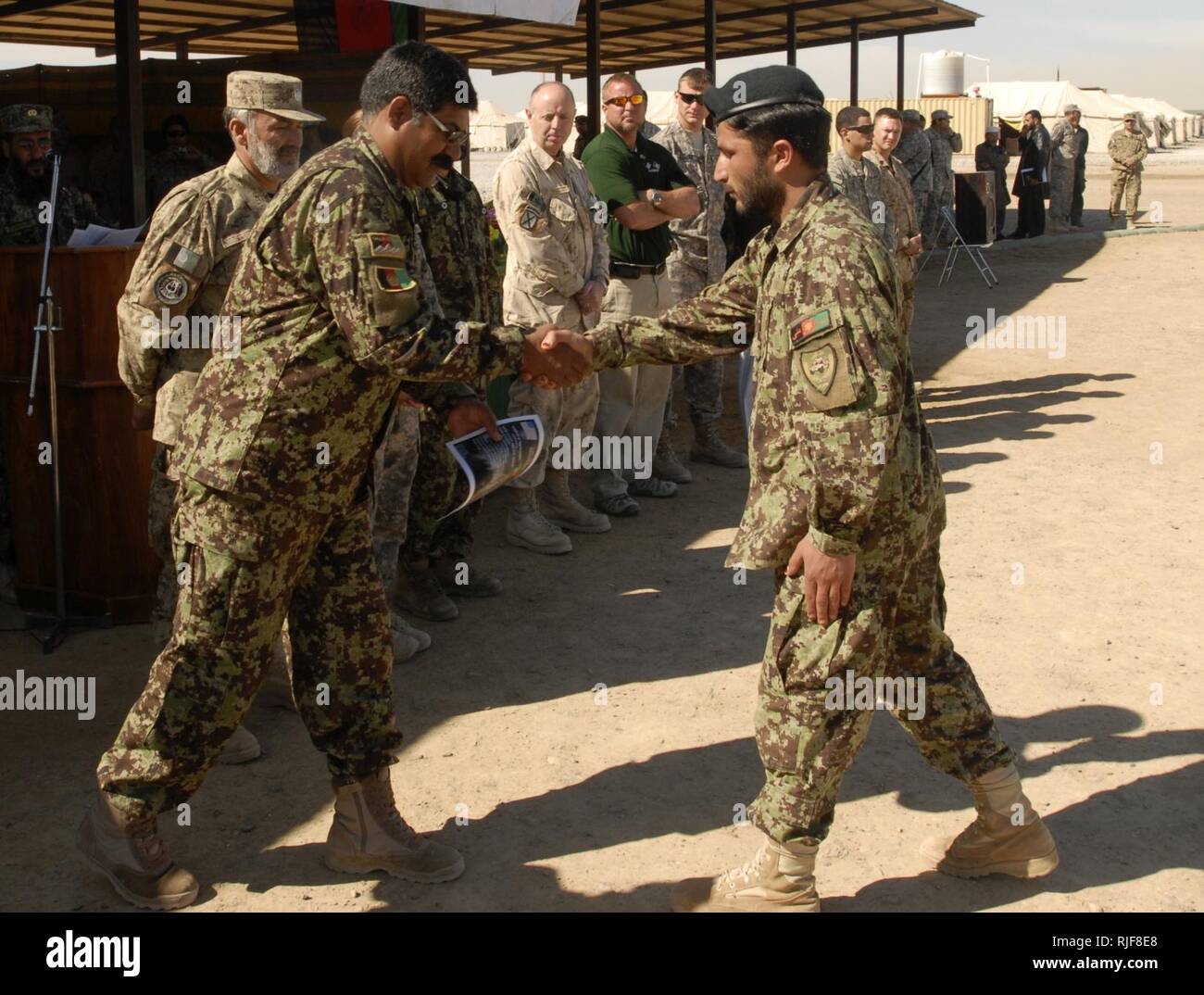 Kandahar, Afghanistan (March 10,2011) - An Afghan National Army soldier ...