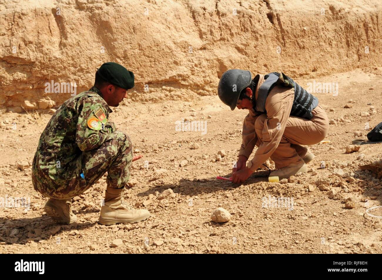 Staff Sgt. Hamiedullah, an instructor at the Explosive Hazard Reduction ...
