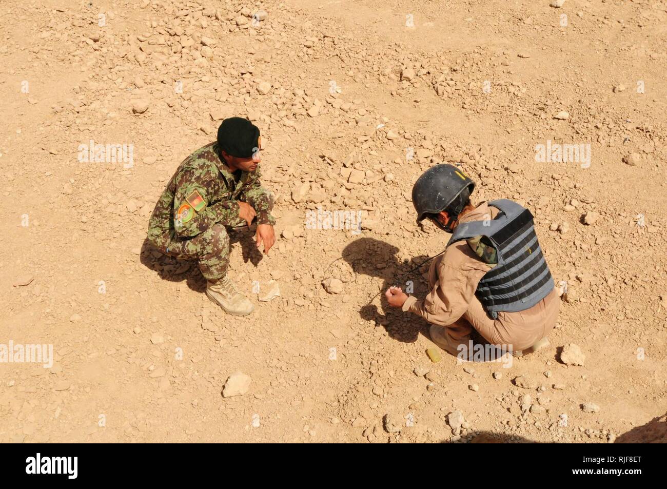Staff Sgt. Hamiedullah, an instructor at the Explosive Hazard Reduction ...