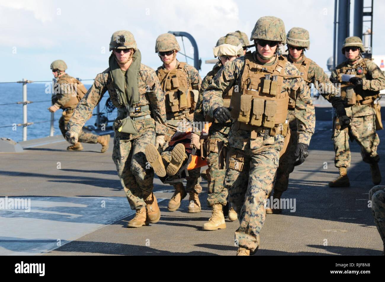 Marines assigned to Fleet Anti-terrorism Security Team Pacific (FASTPAC ...