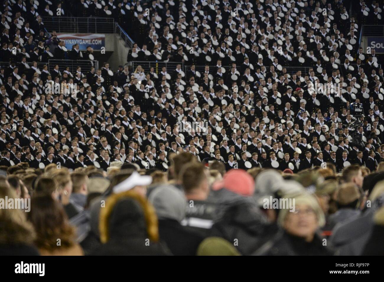 BALTIMORE, Md. (Dec. 10, 2016) Midshipmen sing their alma mater in ...
