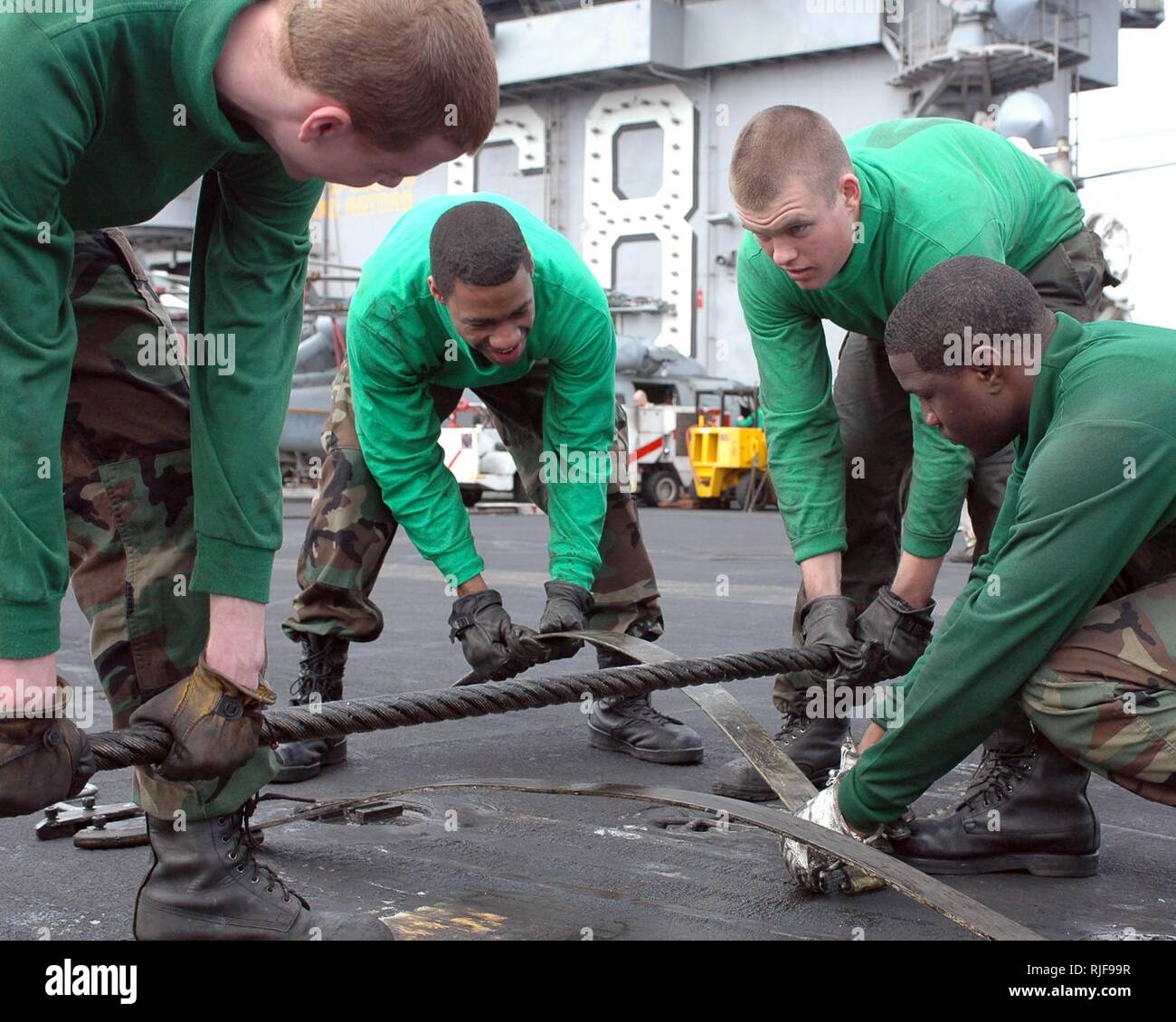 Aircraft carrier landing wire hi-res stock photography and images - Alamy