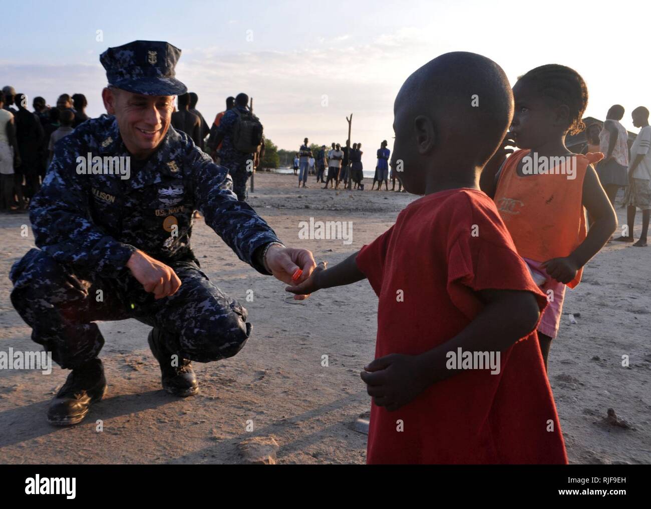 Command Master Chief Jack Callison, assigned to the guided-missile ...