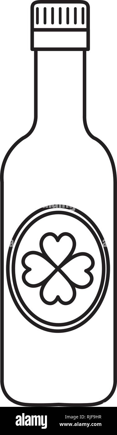 beer bottle with clover Stock Vector Image & Art - Alamy