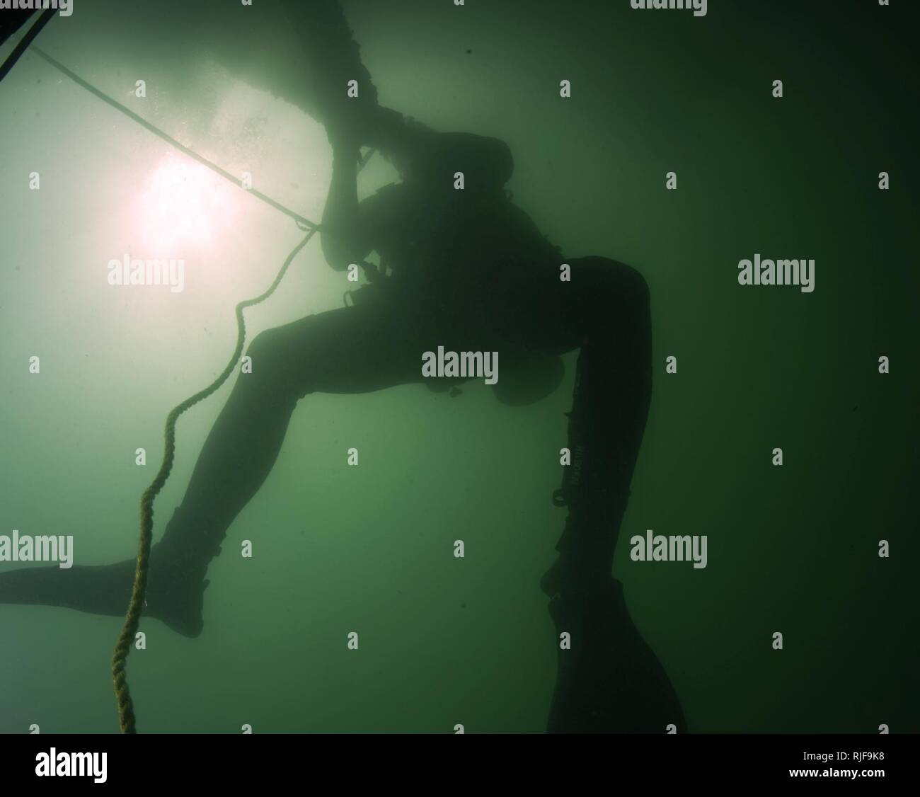 MINA SALMAN PIER, Bahrain (Jan. 30, 2013) Navy Diver 3rd Class David ...