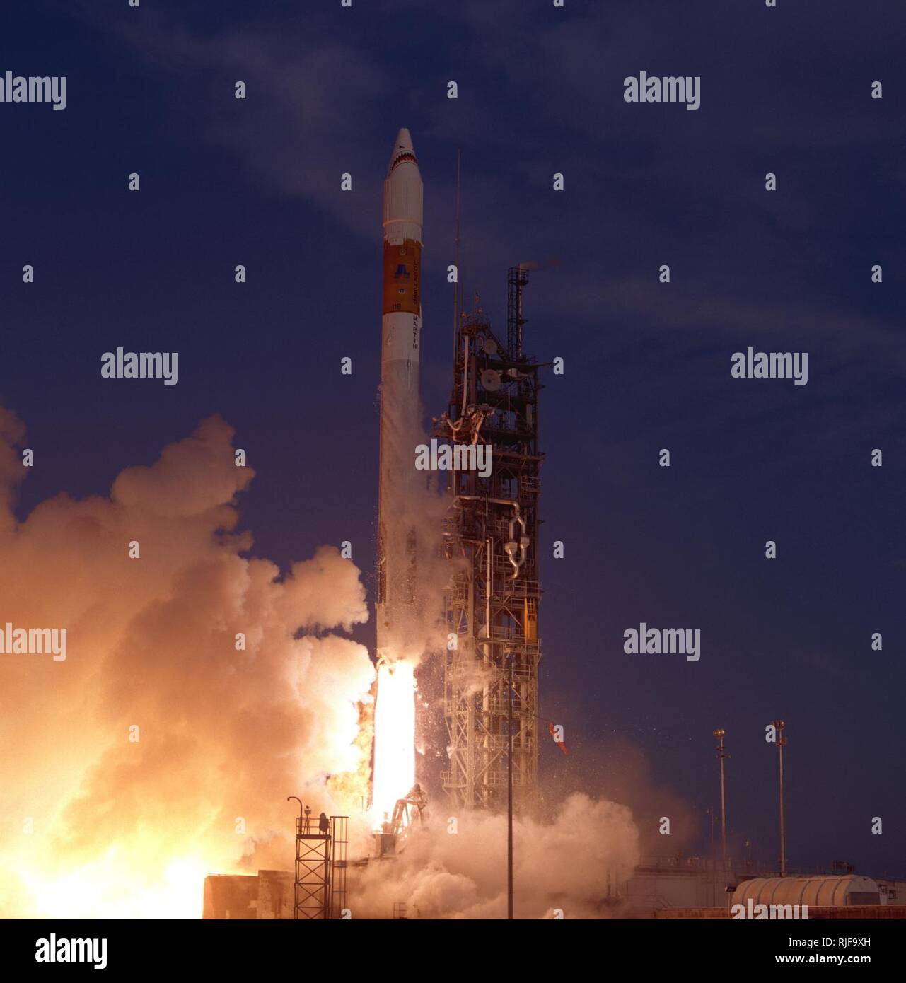 A Lockheed Martin Corp. Atlas II/AC-118 Expendable Launch Vehicle is ...