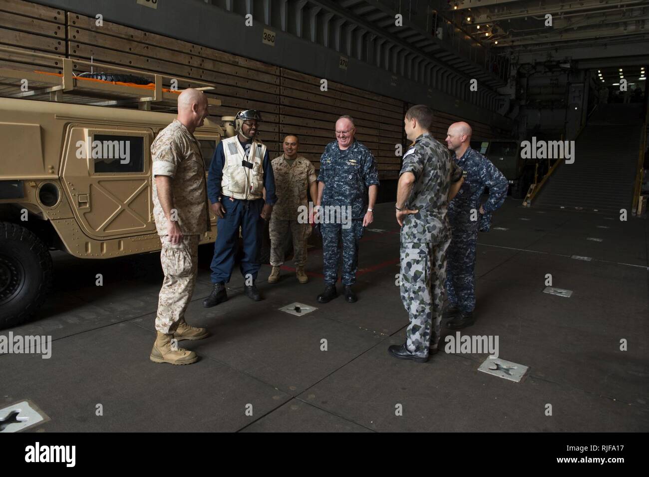 Capt. Clinton A. Carroll, commander, Amphibious Squadron (COMPHIBRON) 3 ...