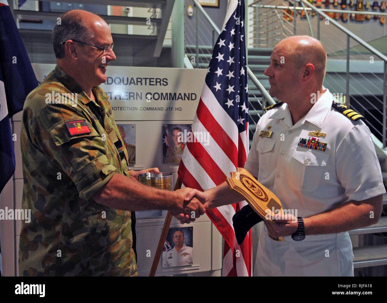 DARWIN, Australia (April 23, 2012) Cmdr. Mike Weeldreyer, commanding ...