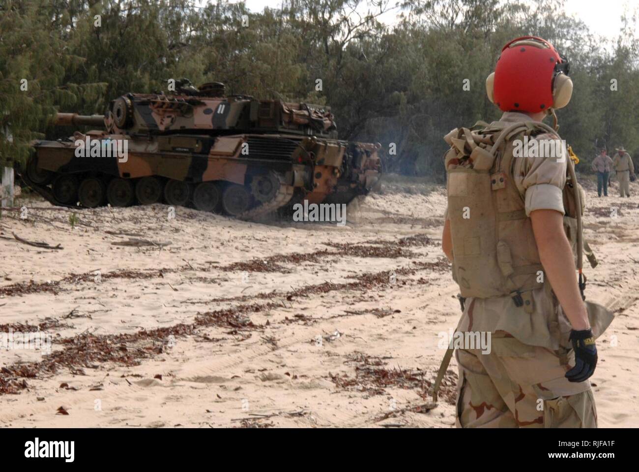 Queensland, Australia (June 19, 2005) - A beachmaster from Assault ...