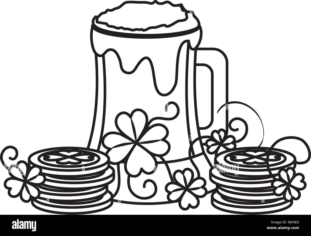 Coins jar Stock Vector Images - Alamy