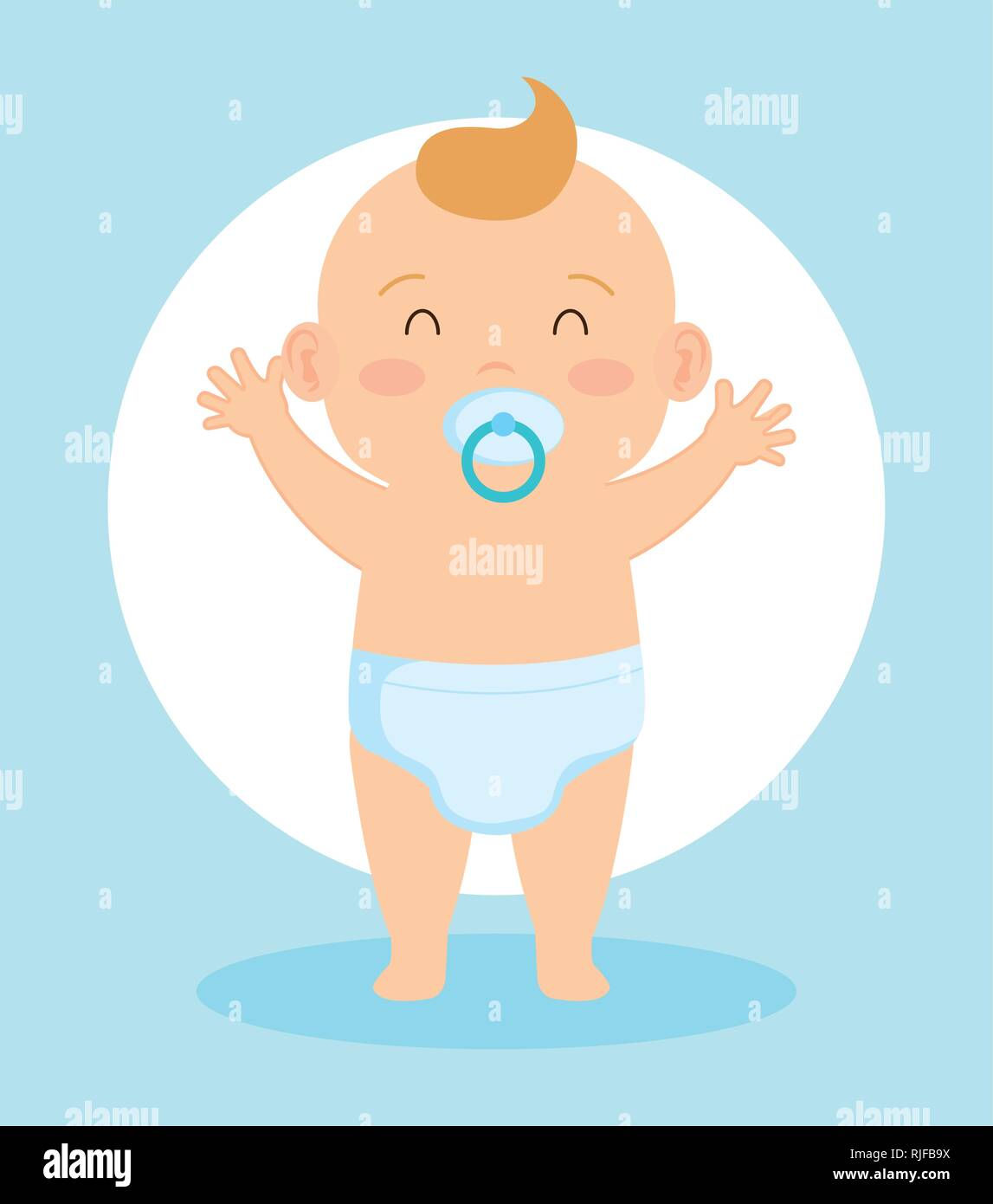 cute little baby character Stock Vector Image & Art - Alamy