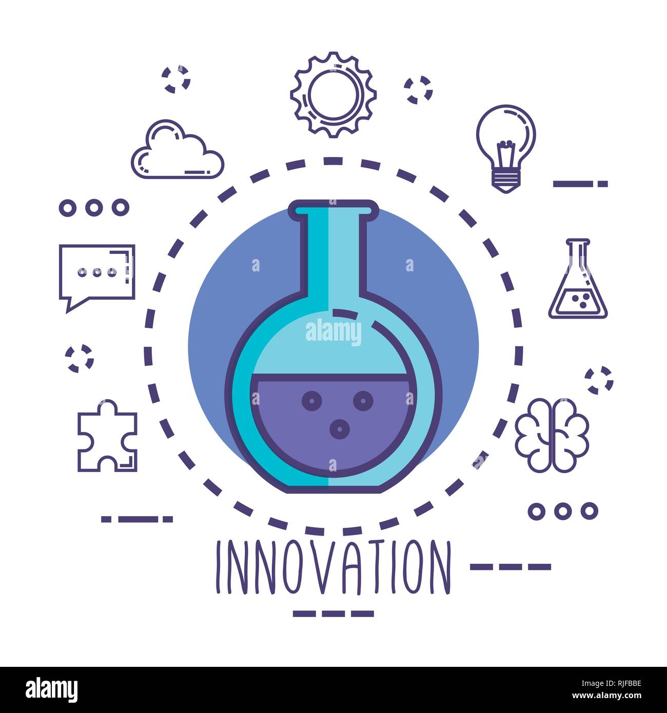 tube test with innovation icons Stock Vector Image & Art - Alamy