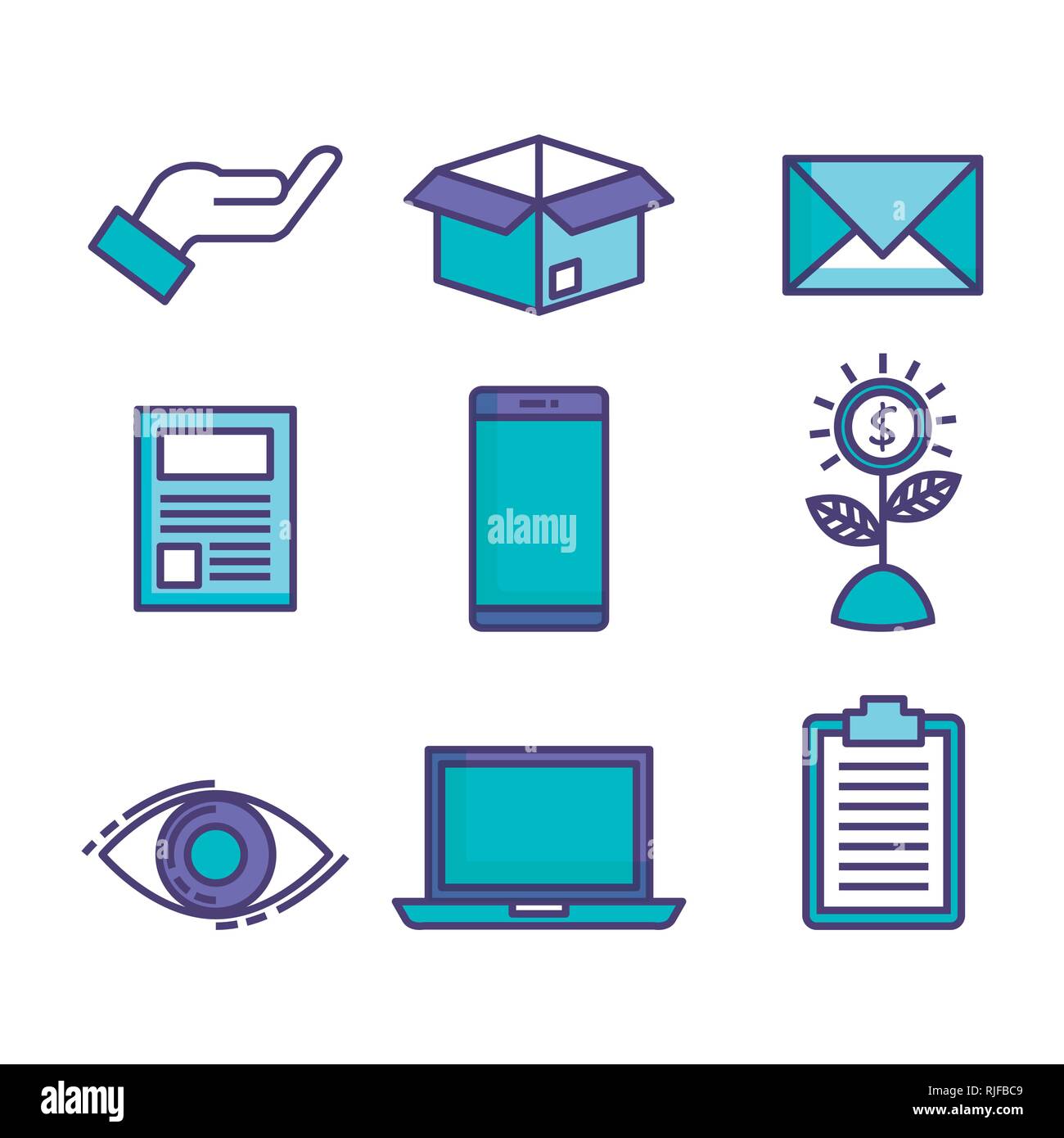 set of technological innovation icons Stock Vector Image & Art - Alamy