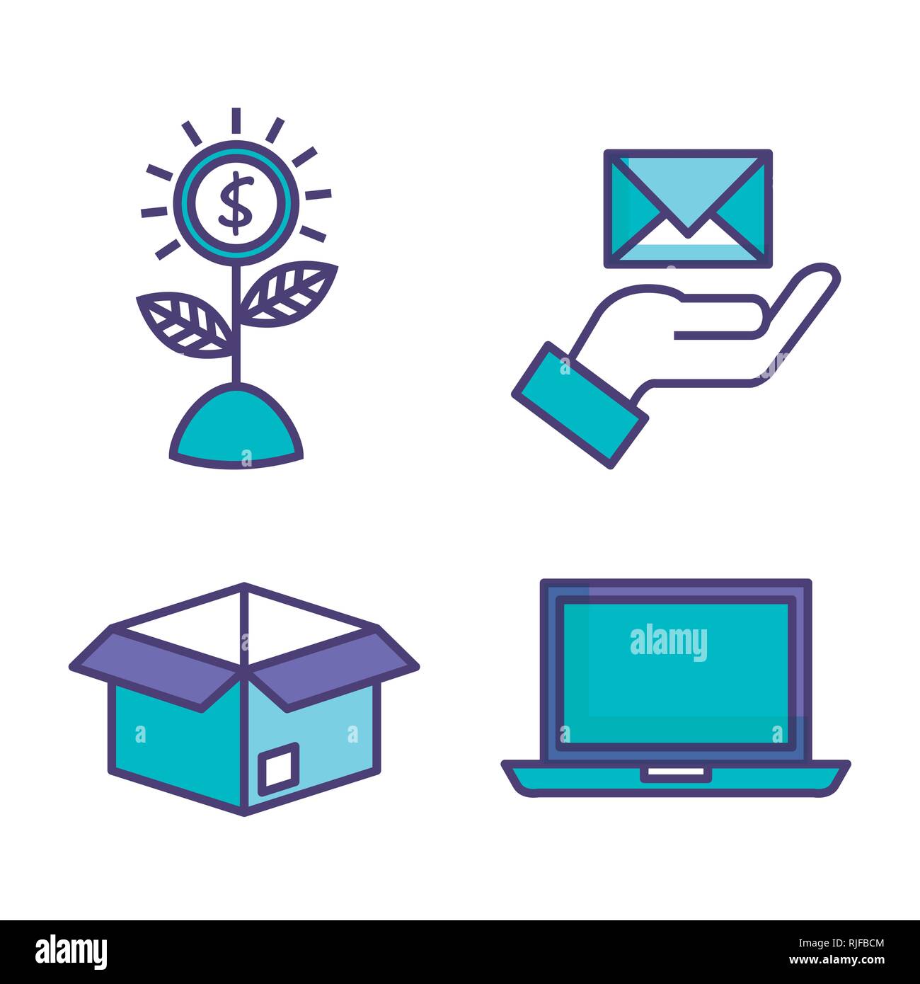 set of technological innovation icons Stock Vector Image & Art - Alamy