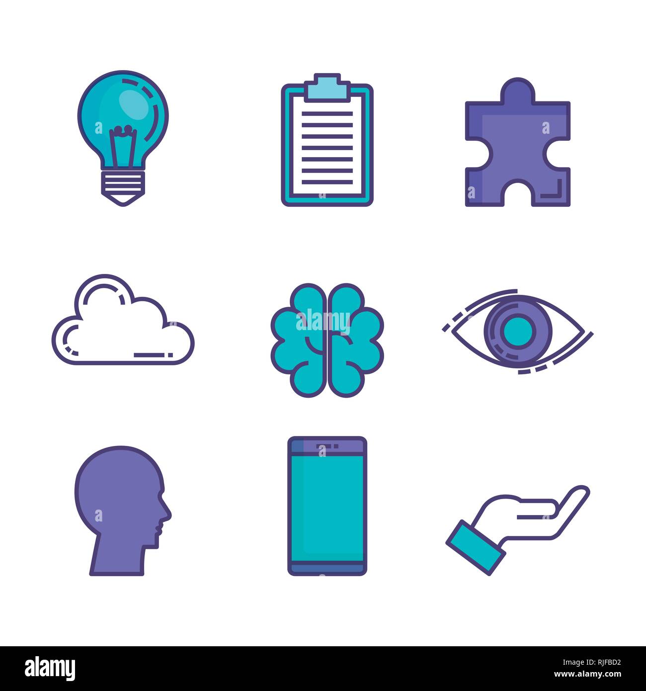 set of technological innovation icons Stock Vector Image & Art - Alamy