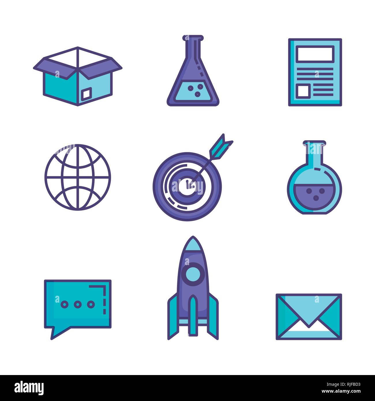 set of technological innovation icons Stock Vector Image & Art - Alamy