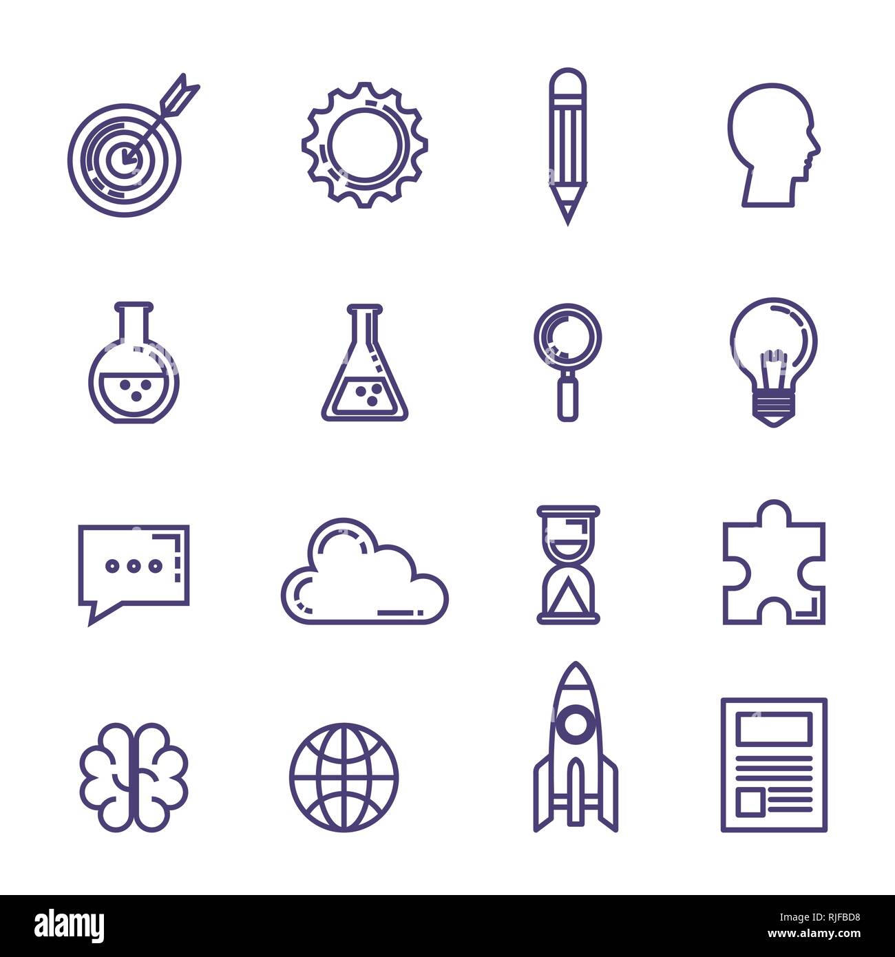 set of technological innovation icons Stock Vector Image & Art - Alamy