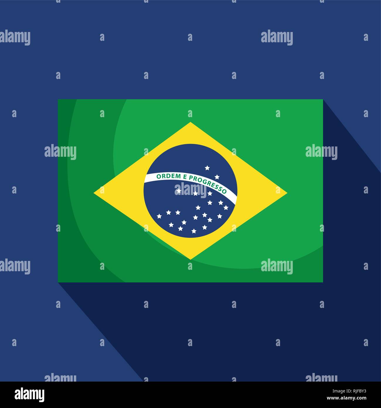 brazilian flag isolated icon Stock Vector Image & Art - Alamy