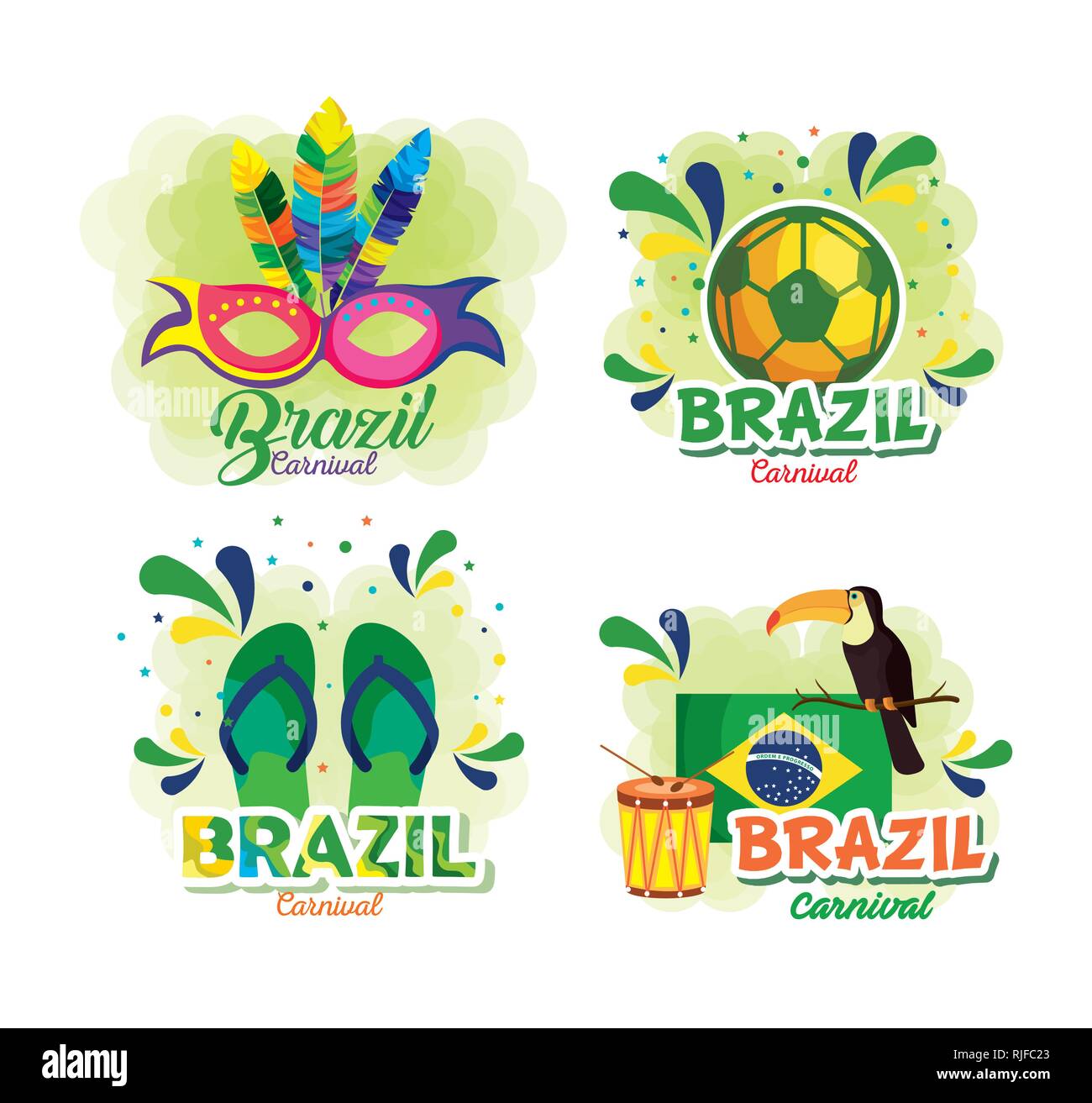 rio carnival brazilian card Stock Vector Image & Art - Alamy