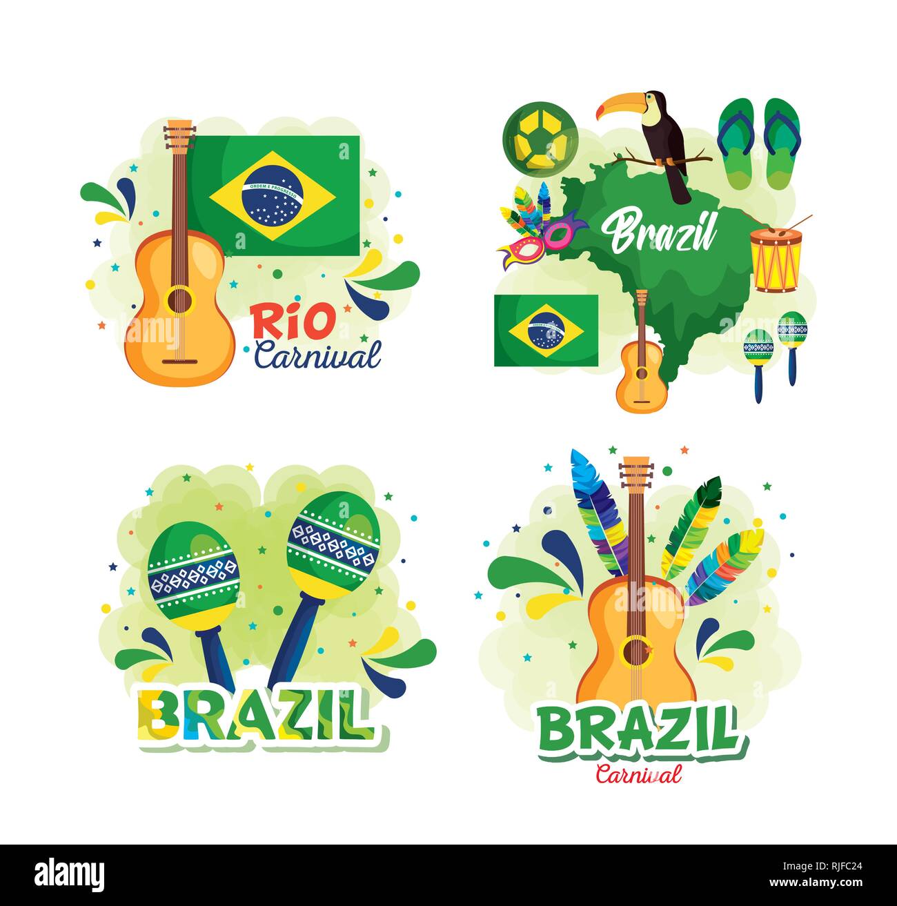 rio carnival brazilian card Stock Vector Image & Art - Alamy