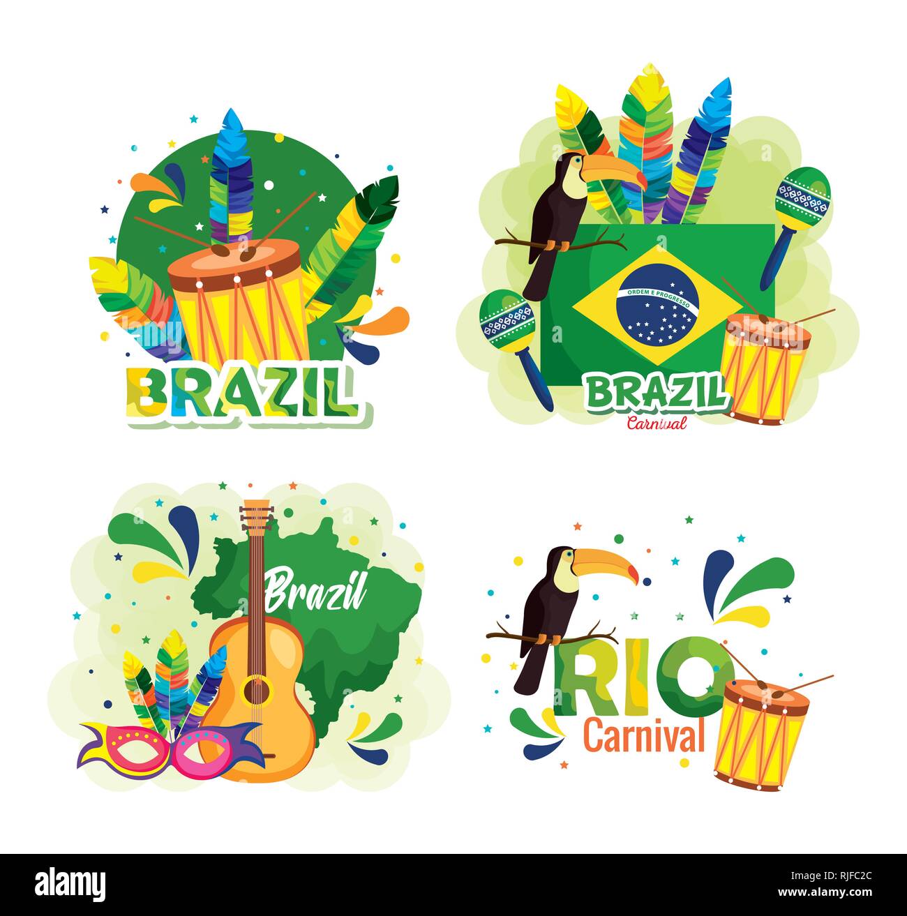 rio carnival brazilian card Stock Vector Image & Art - Alamy
