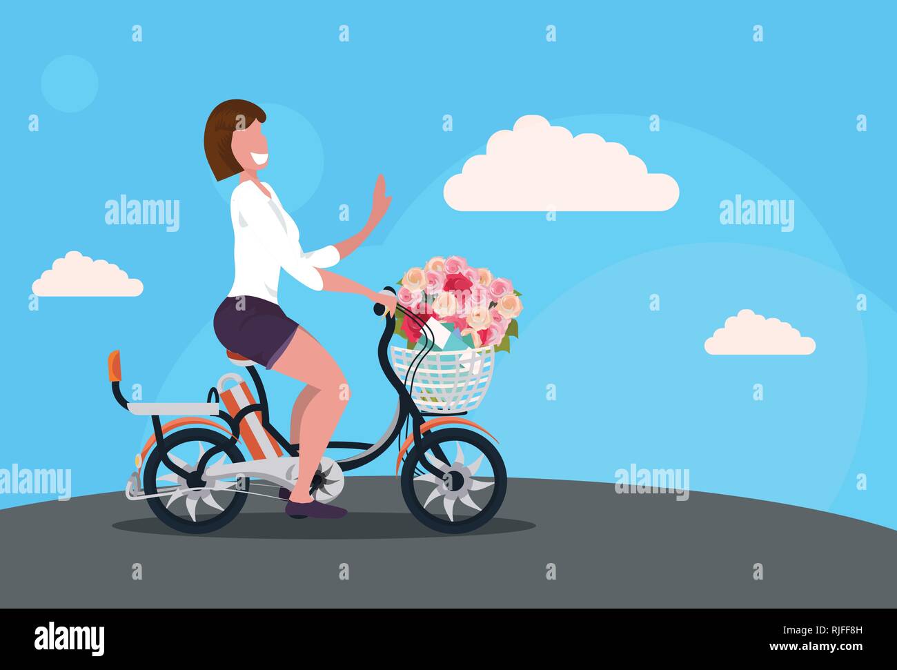 Wheel of flowers Stock Vector Images - Alamy