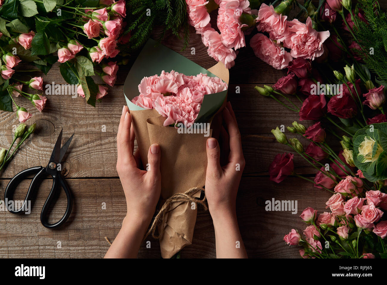 Beautiful hands flower petals hi-res stock photography and images - Alamy