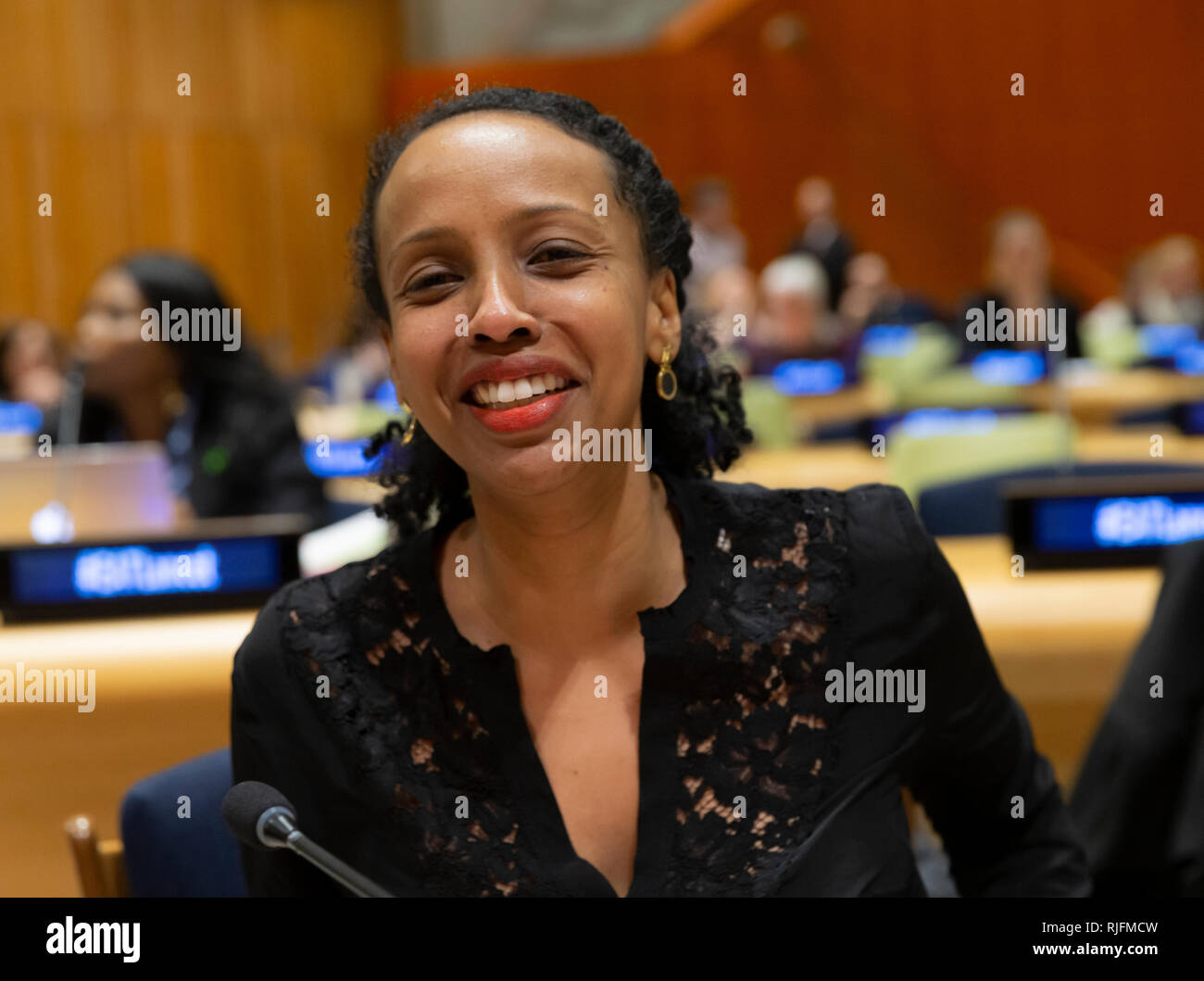 New York, NY - February 5, 2019: Sara Menker CEO Gro-Intelligence ...