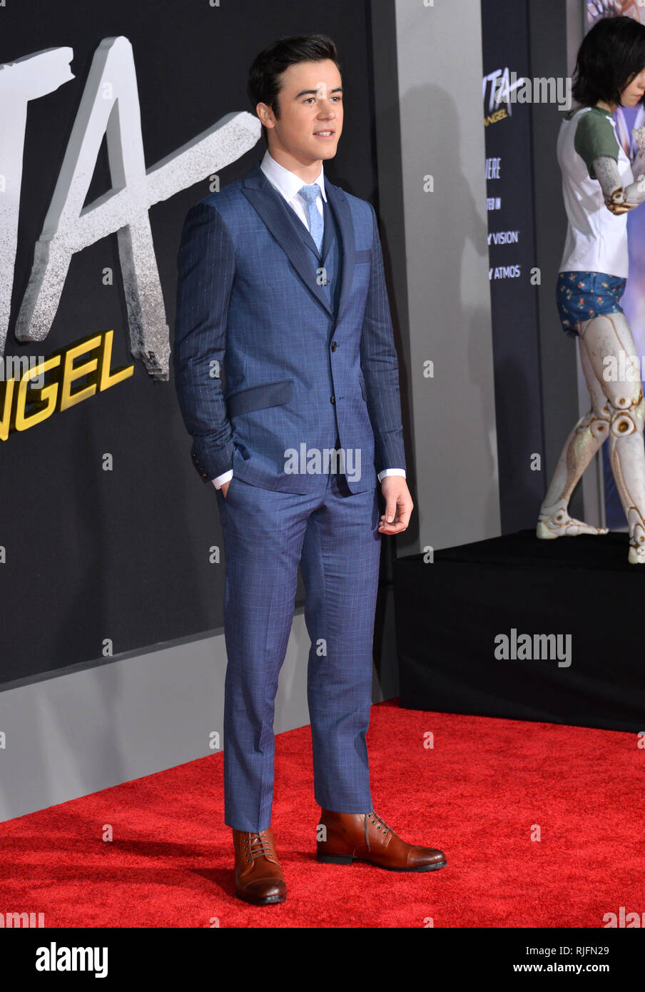 Los Angeles, USA. 05th Feb, 2019. Keean Johnson at the premiere for ...
