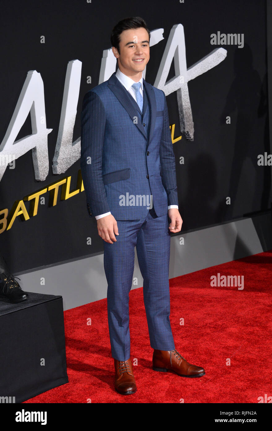 Los Angeles, USA. 05th Feb, 2019. Keean Johnson at the premiere for ...