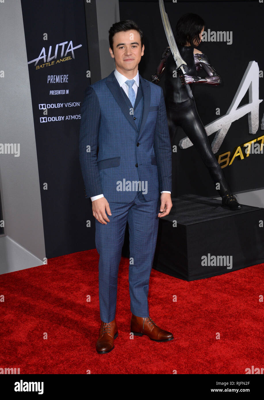Los Angeles, USA. 05th Feb, 2019. Keean Johnson at the premiere for ...