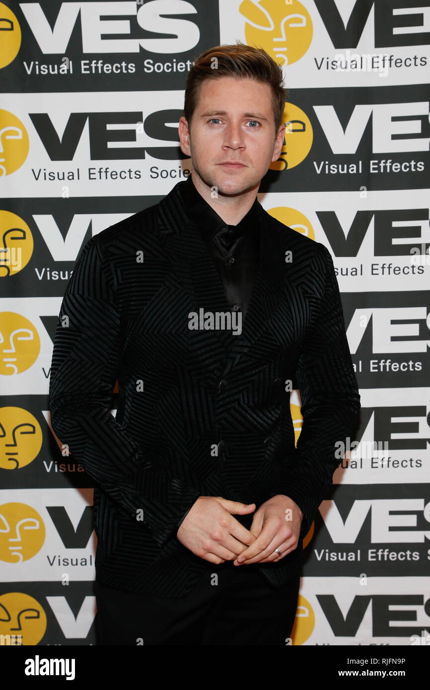 Actor Allen Leech poses at the 17th annual VES Awards at the Beverly ...
